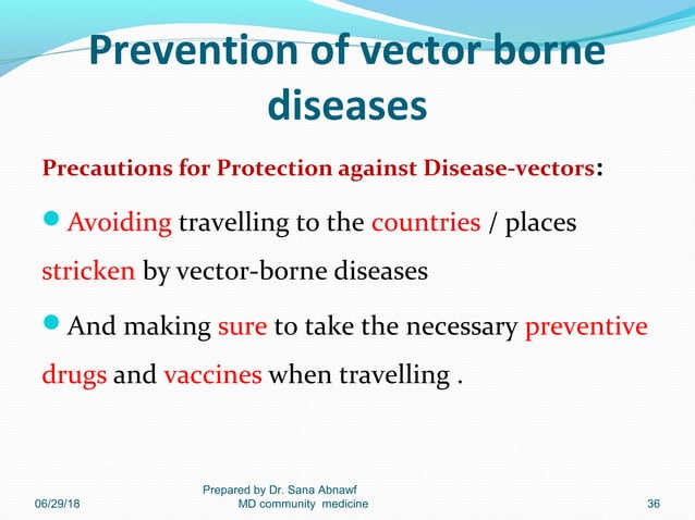Vectors borne diseases 1 | PPT