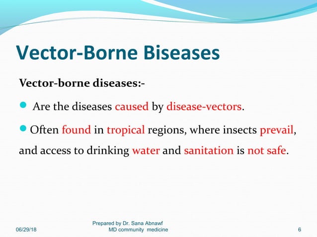 Vectors borne diseases 1 | PPT
