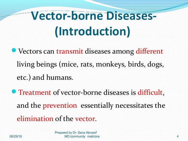 Examples of vector borne transmission - Hopdns