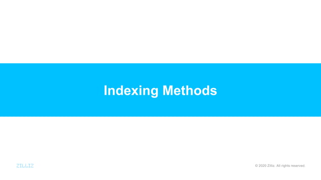 Vector Similarity Search & Indexing Methods | PPT
