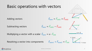 Vectors in mechanics | PPTX