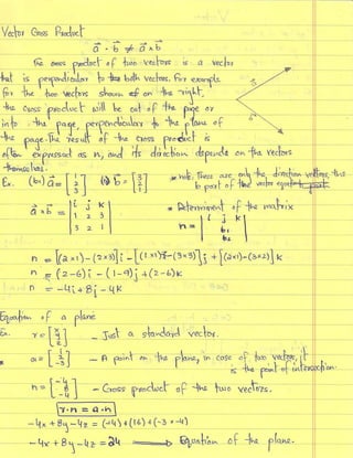 Vectors notes | PDF