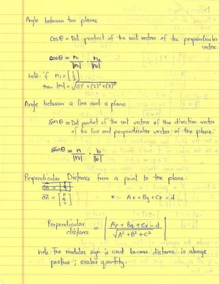 Vectors notes | PDF