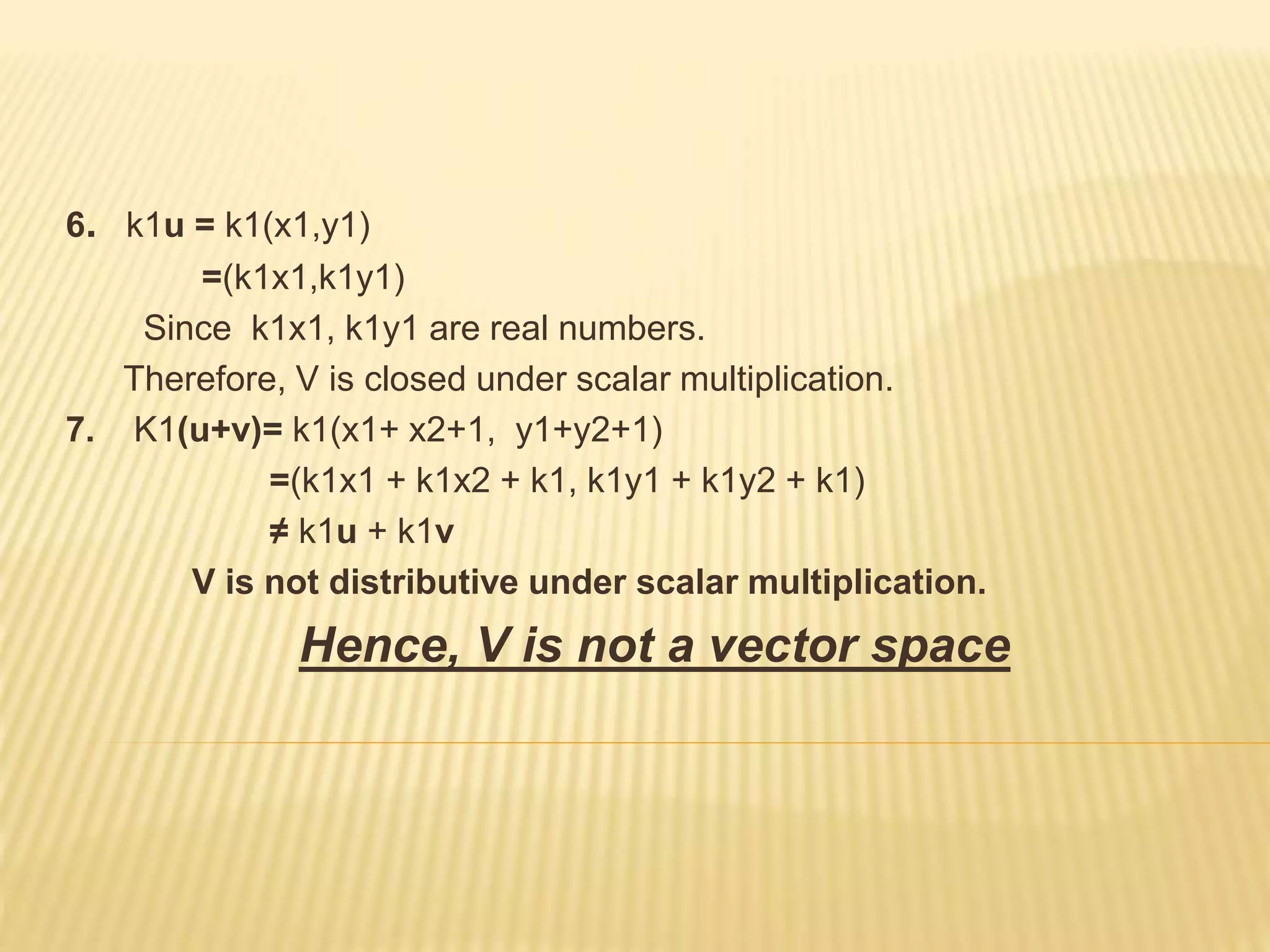 Vector space | PPTX