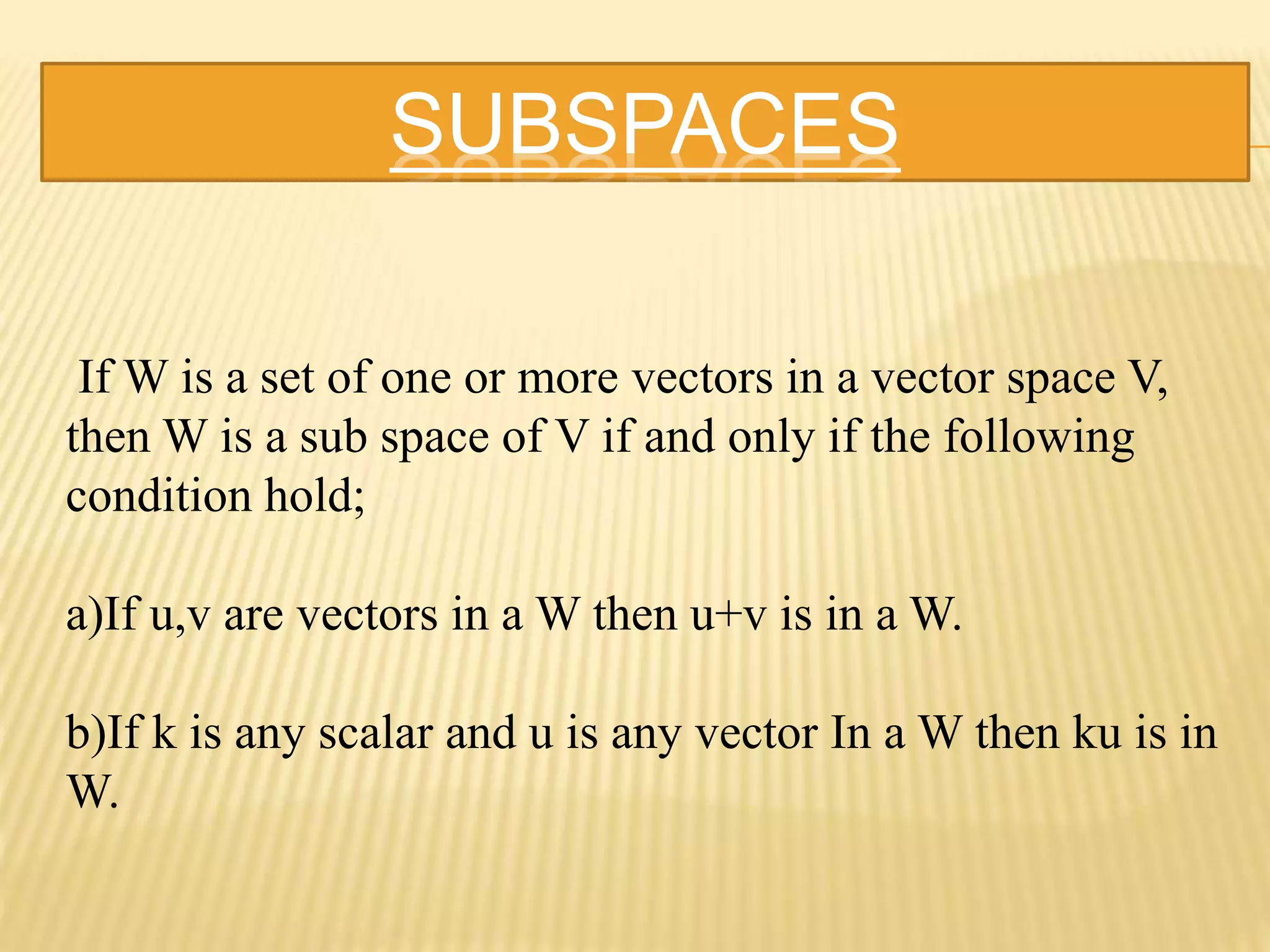 Vector space | PPTX | Programming Languages | Computing