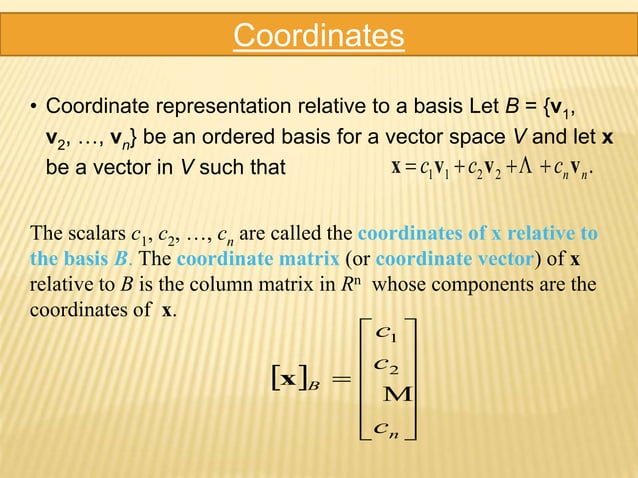 Vector space | PPT