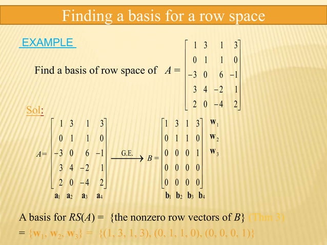 Vector space | PPT