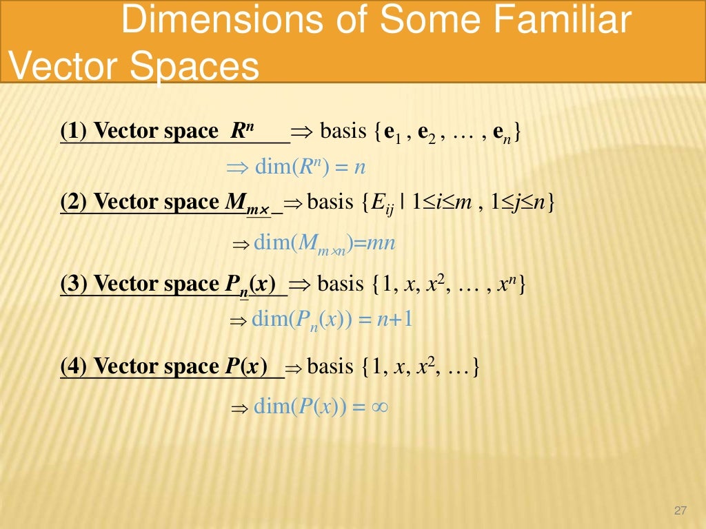 Vector space