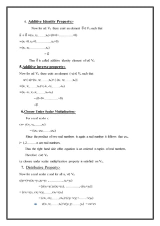 Vector space | PDF
