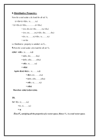Vector space | PDF