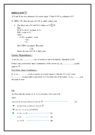 Vector space | PDF