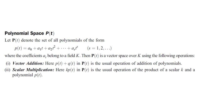 Definition Vector space | PPT