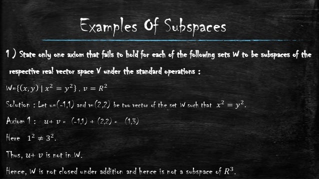 Vector space - subspace By Jatin Dhola