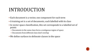 Vector space classification | PPTX