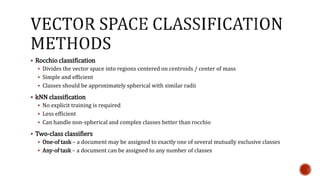 Vector space classification | PPTX