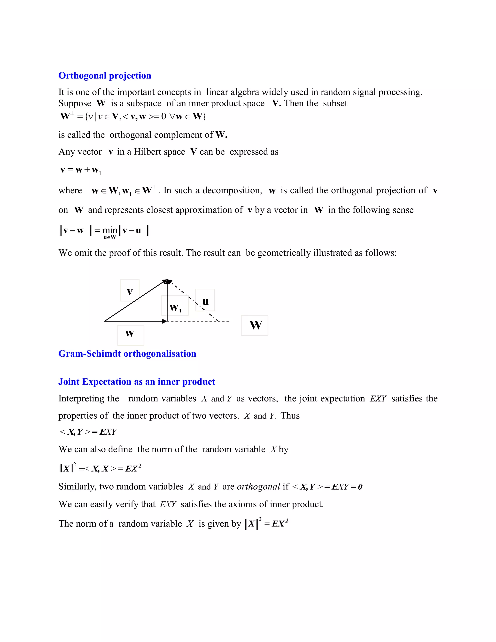 Vector space interpretation_of_random_variables | PDF | Programming Languages | Computing