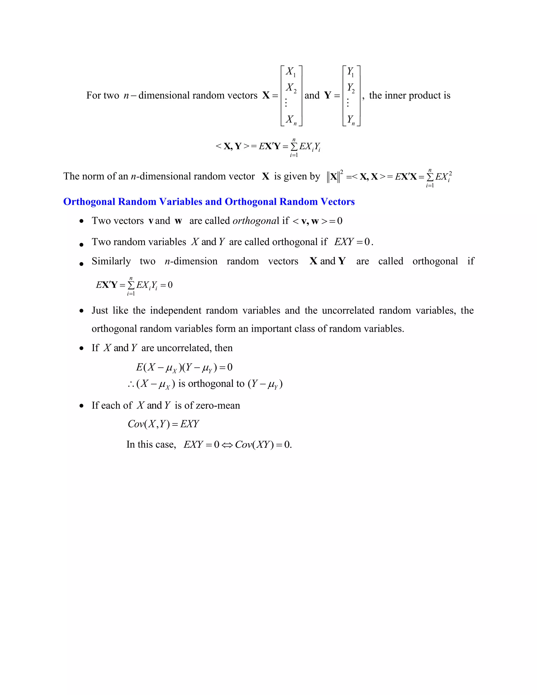 Vector space interpretation_of_random_variables | PDF | Programming Languages | Computing