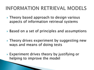 Vector space model of information retrieval | PPTX