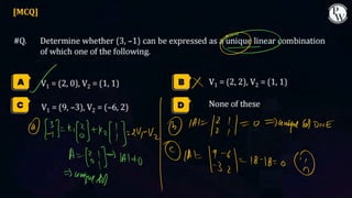 Vector Space & Quadratic Forms : DPP 01 Discussion Notes.pdf