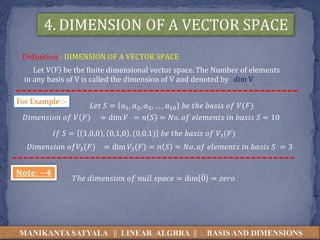 Linear algebra-Basis & Dimension | PDF