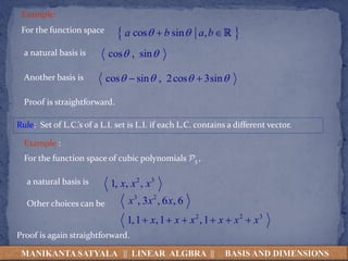 Linear algebra-Basis & Dimension | PDF
