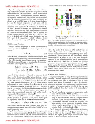 Vector sparse representation of color image using quaternion matrix analysis | PDF
