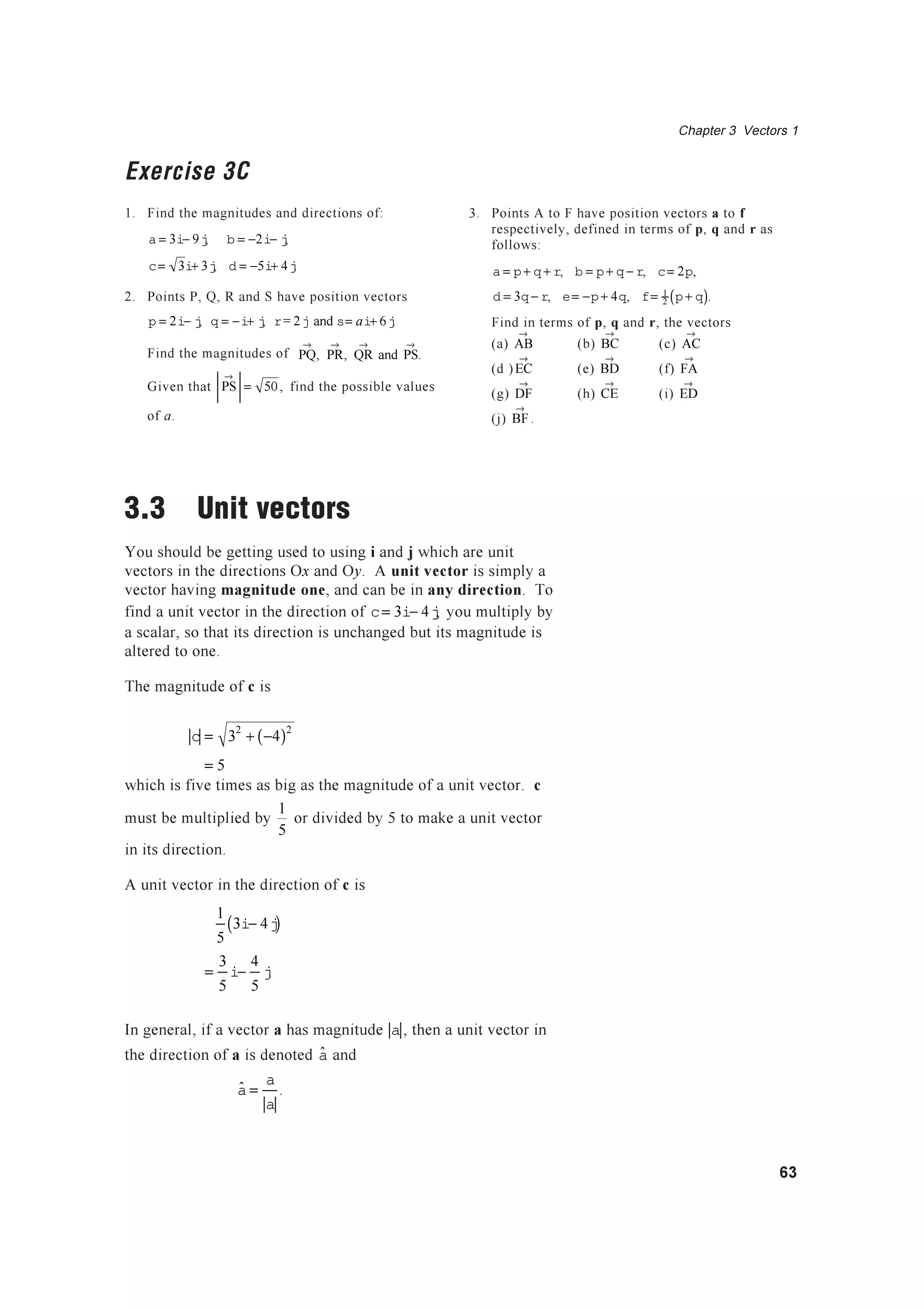 Vectors questions core maths alevel | PDF