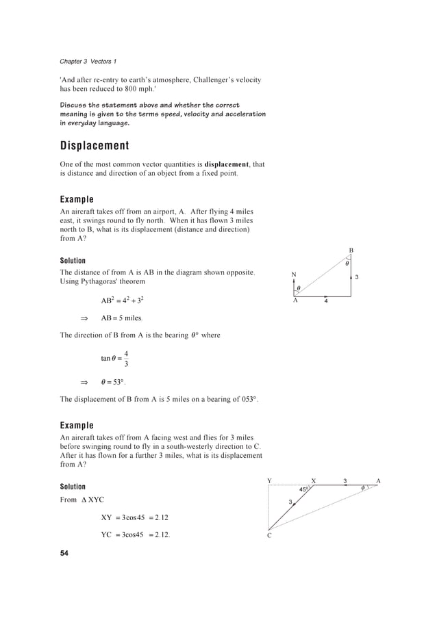 Vectors questions core maths alevel | PDF