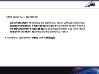 Vectors,squence & list | PPTX