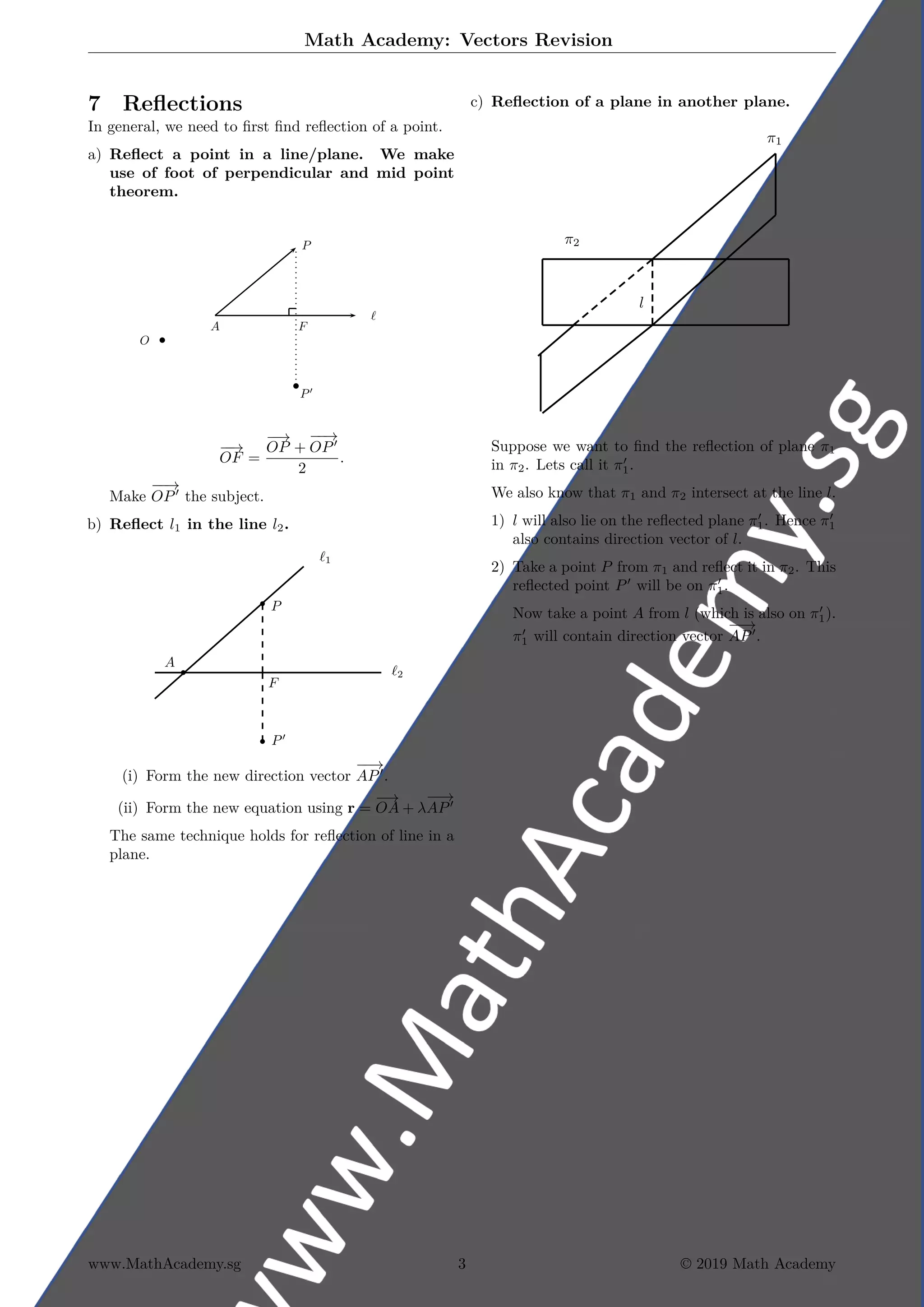 JC Vectors summary | PDF