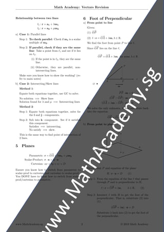JC Vectors summary | PDF