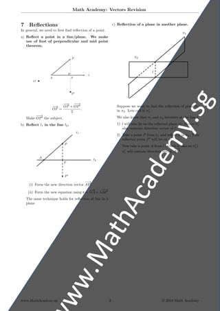 JC Vectors summary | PDF