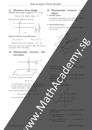 JC Vectors summary | PDF