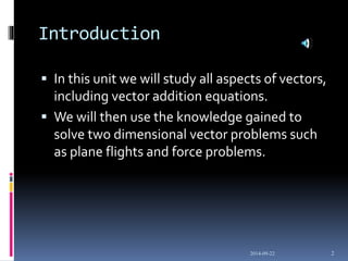 Introduction to vectors | PPTX