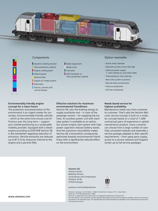 Vectron DE: Diesel electric universal locomotive | PDF