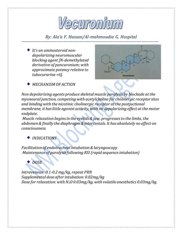 Vecuronium | DOCX