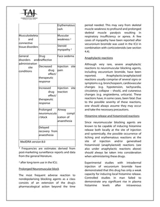 Vecuronium bromide 4mg, and 10mg powder for solution for injection SmPC ...