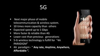 5G WIRELESS TECHNOLOGY | PPTX