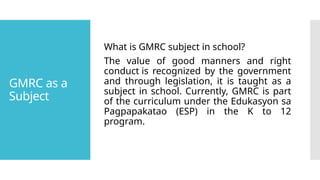 VED 55 Good Manners and Right Conduct and Values Education | PPTX