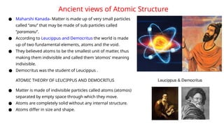 _VEDA ACADEMY CLASS VIII ICSE- CHEMISTRY CHAPTER 4- Atoms and Molecules ...