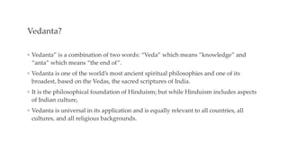Vedanta | PPTX