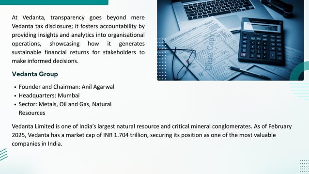Vedanta Group Sets High Standards in Tax Contribution. | PDF