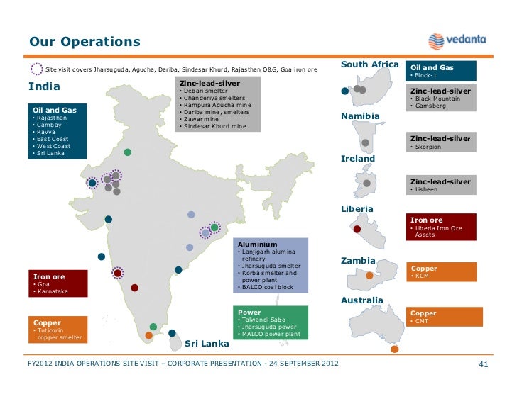 Vedanta Resources Plc India Operations Site Visit: Corporate Presenta…