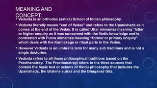 vedanta philosophy. Indian Psychology, transpersonal psychology | PPTX