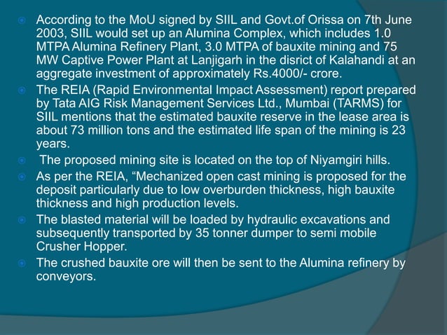 Vedanta- Niyamgiri Mining issue | PPTX
