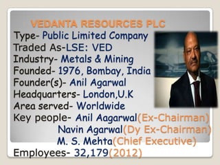 Vedanta resources plc. | PPTX