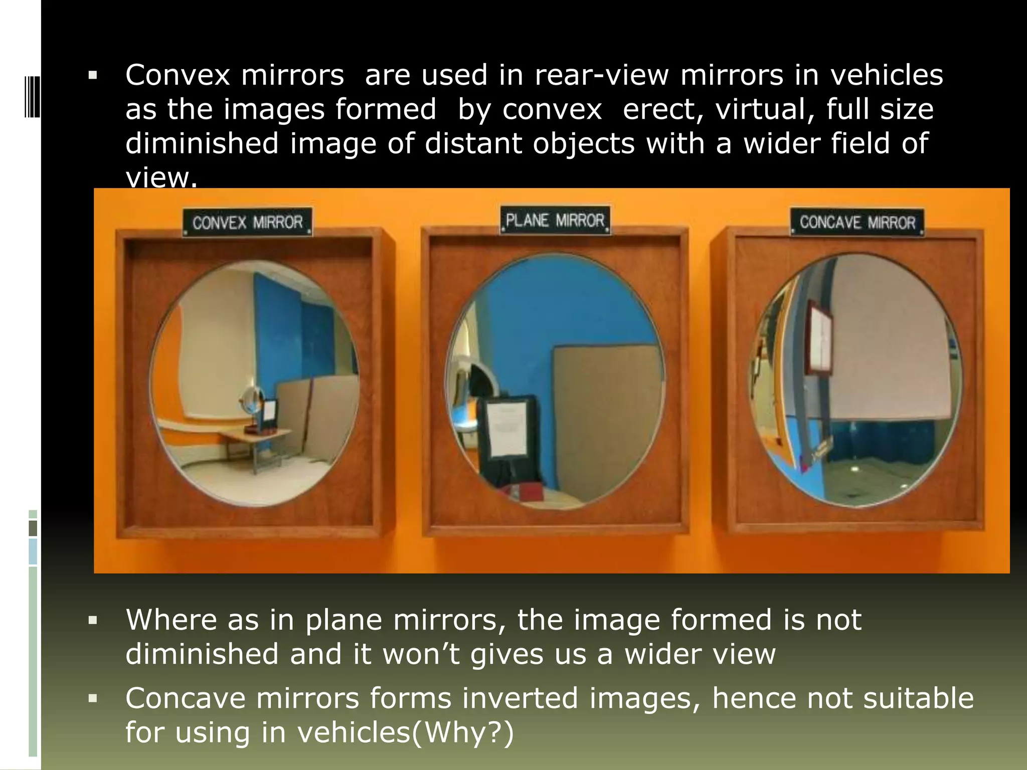 Convex Mirrors in vehicles | PPTX