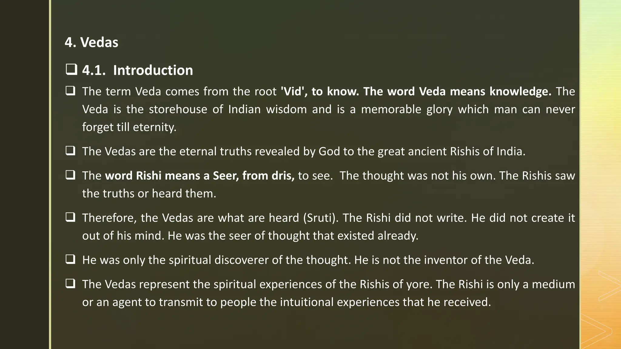 vedas-Veda is the storehouse of Indian wisdom | PPTX | Hinduism | Religion & Spirituality