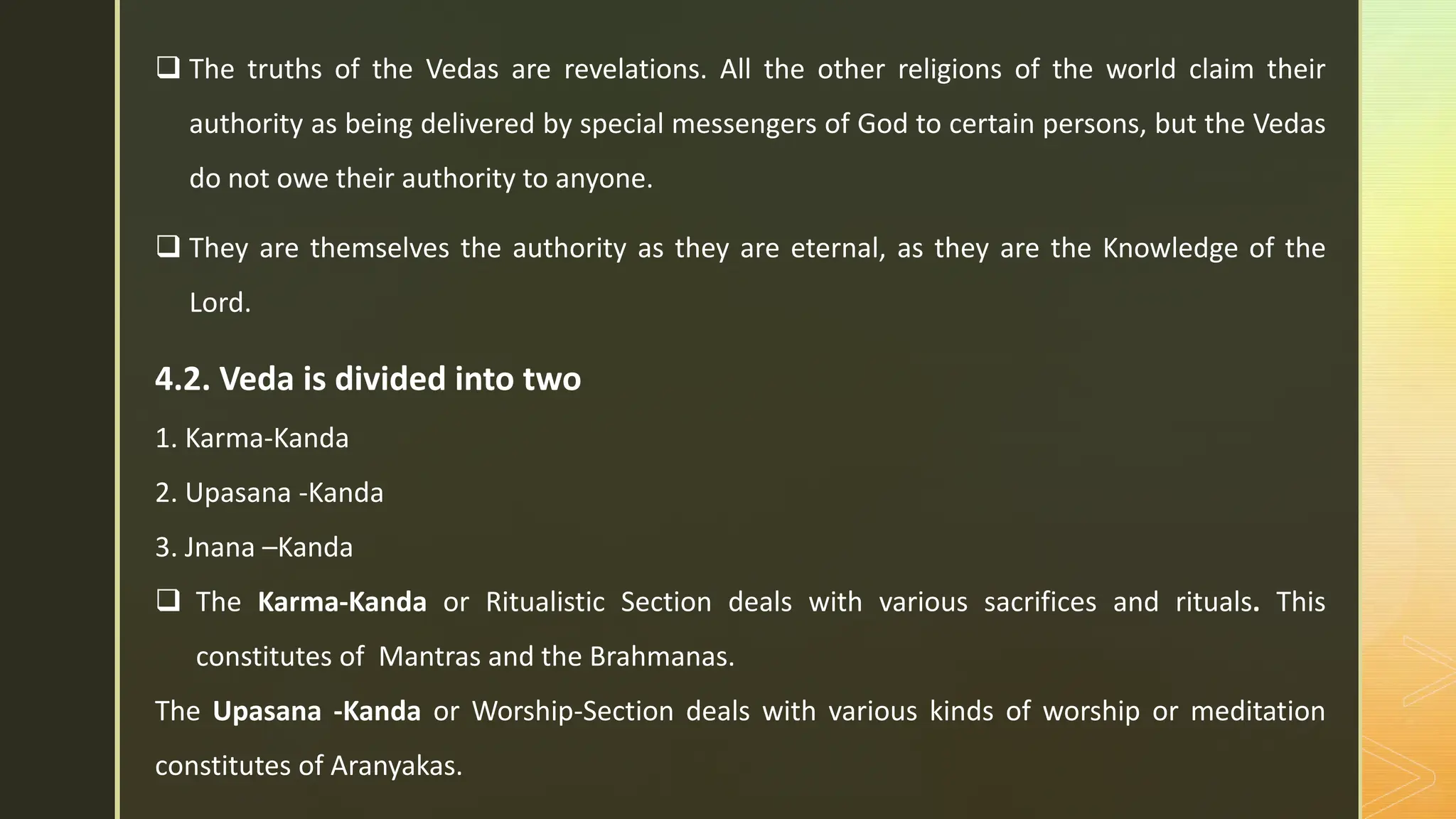 vedas-Veda is the storehouse of Indian wisdom | PPTX | Hinduism | Religion & Spirituality