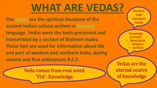 Vedas presentation (brief) | PPTX
